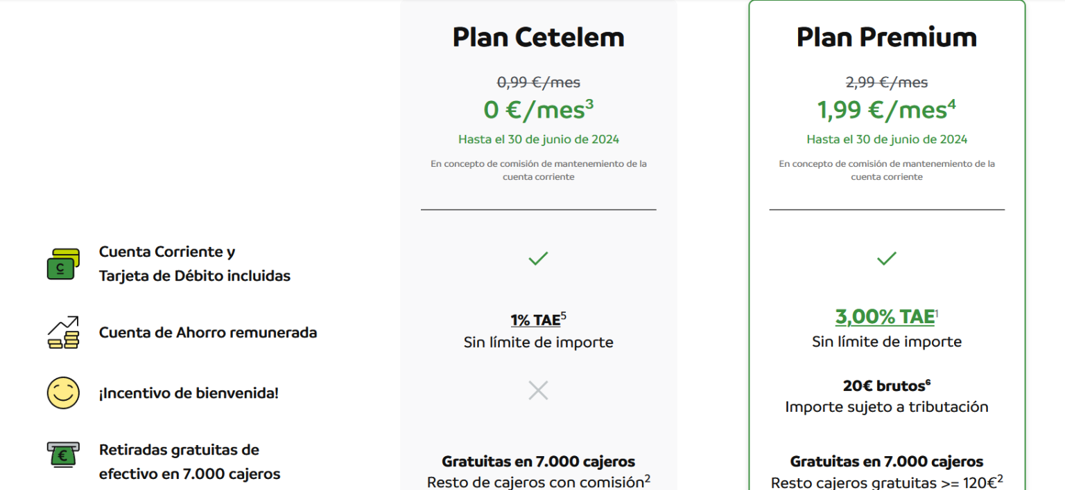 Cetelem Cuentas - 3% TAE sin límite de ingreso - Opiniones 2024 ...