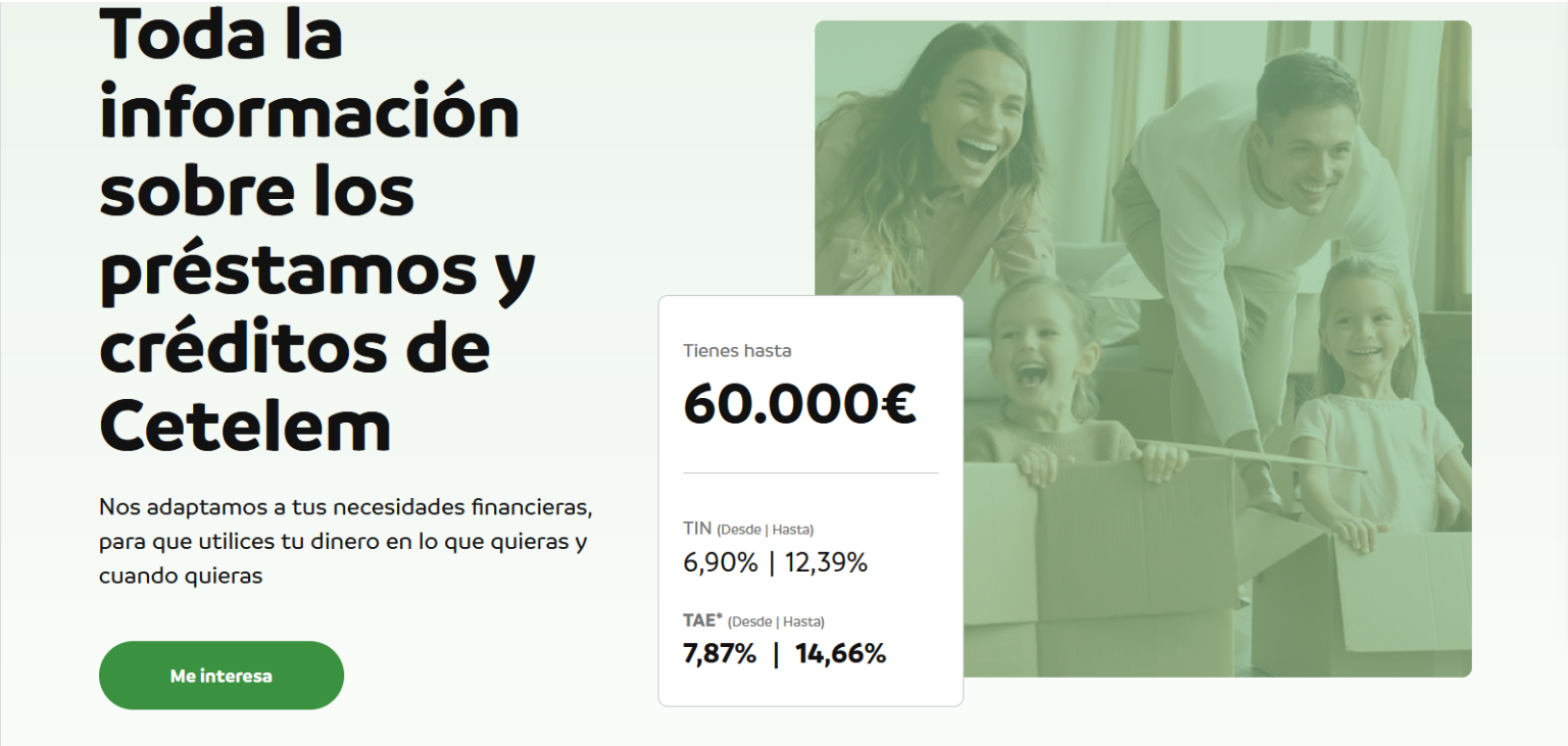 Cetelem préstamos - Préstamo personal de hasta 60.000 euros ...